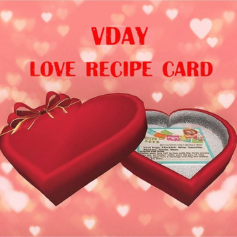 Second Life Marketplace - UA [FP-texture] DFS Vday Love Recipe Card Pink